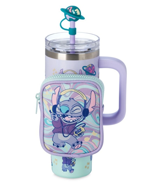 Termo Lilo & Stitch de acero inoxidable con tapa rosca 1