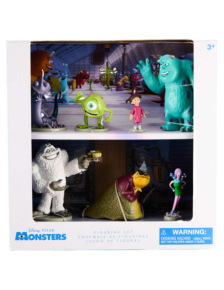 Set figuras Disney Pixar Randall Boggs, Mike Wazowski, Sulley, Boo ...